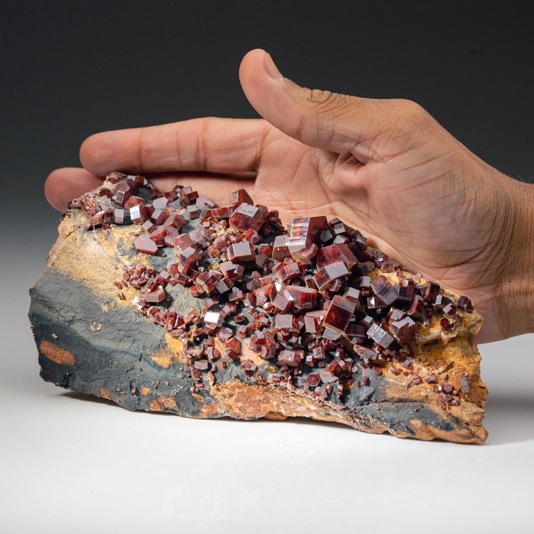 Vanadinite Crystal Cluster on Matrix from Khénifra Province, Morocco ...
