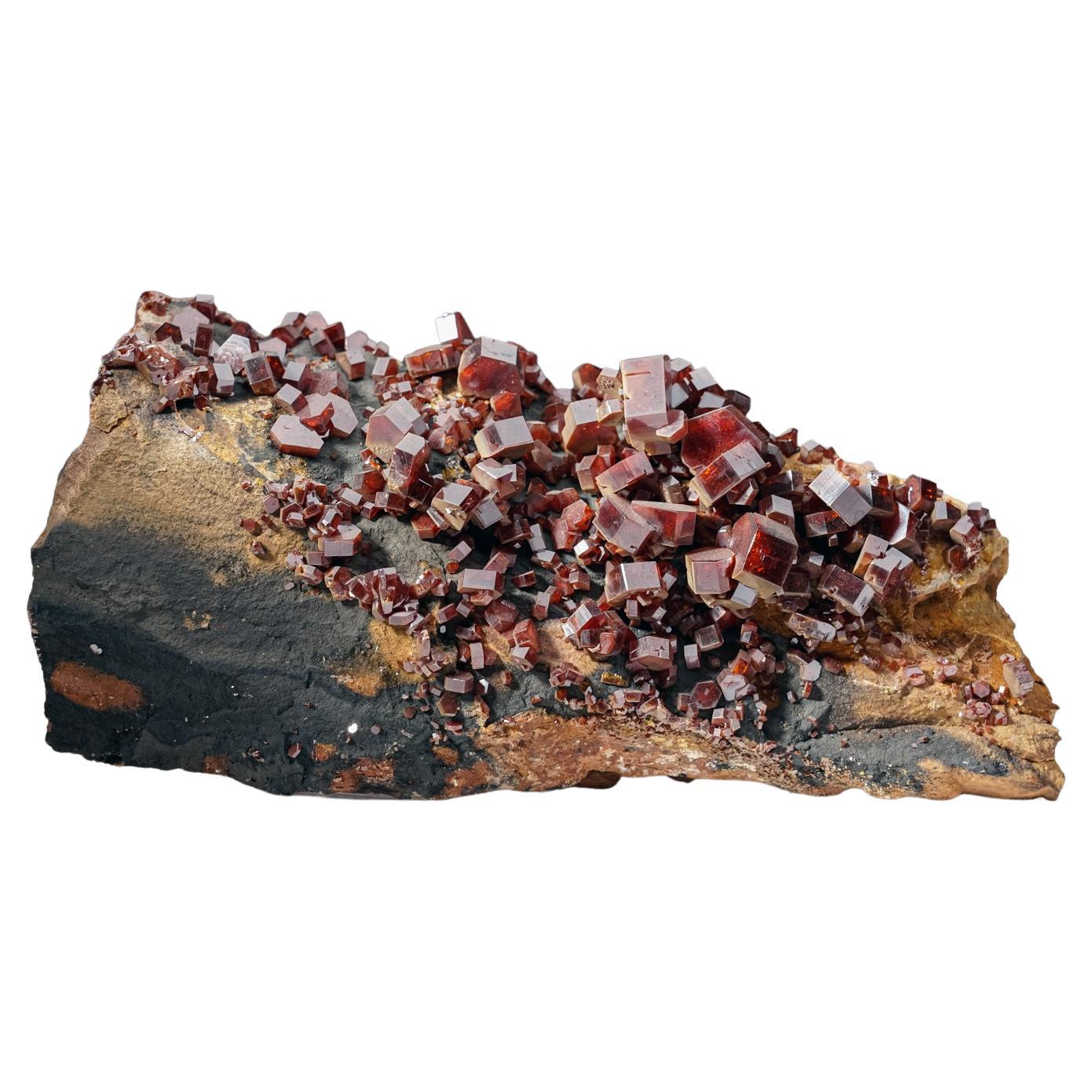 Natural Vanadinite Crystal Cluster on Matrix from Mibladen, Khénifra ...