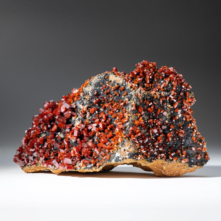 Vanadinite Crystal Cluster on Matrix from Morocco For Sale at 1stDibs