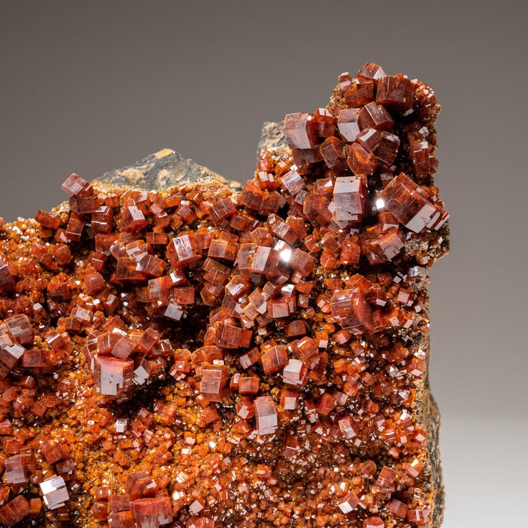Vanadinite Crystal Cluster on Matrix from Morocco For Sale at 1stDibs