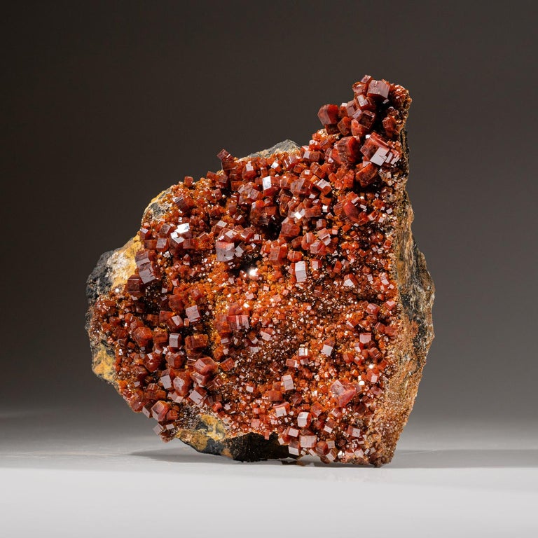 Vanadinite Crystal Cluster on Matrix from Morocco For Sale at 1stDibs