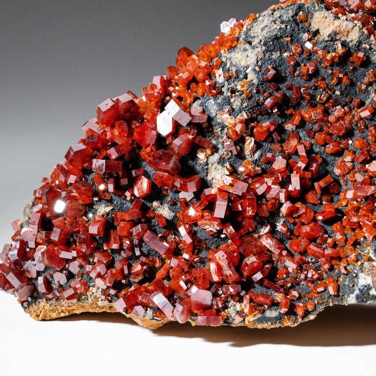 Vanadinite Crystal Cluster on Matrix from Morocco For Sale at 1stDibs