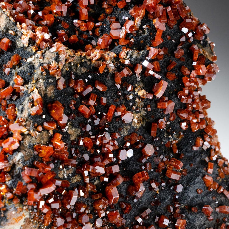 Vanadinite Crystal Cluster on Matrix from Morocco For Sale at 1stDibs