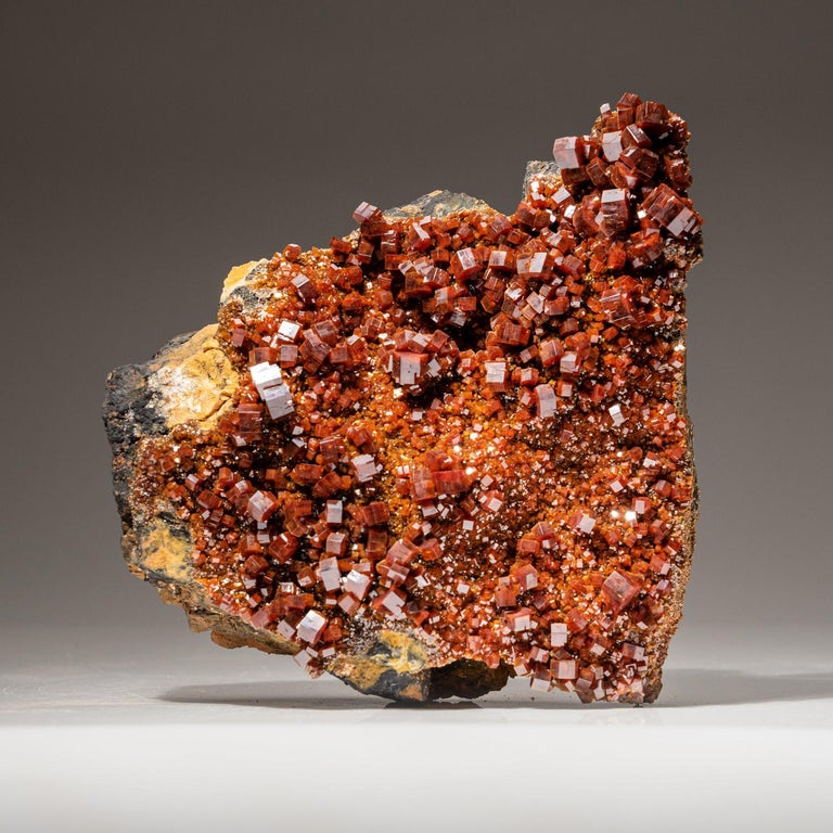 Vanadinite Crystal Cluster on Matrix from Morocco For Sale at 1stDibs