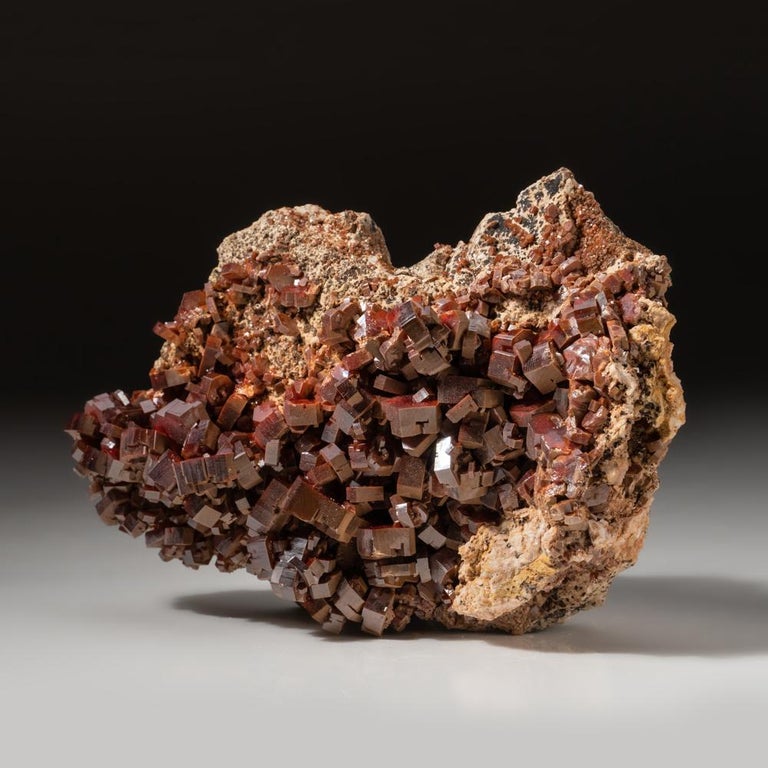 Vanadinite Crystal Cluster On Matrix From Morocco For Sale At 1stdibs