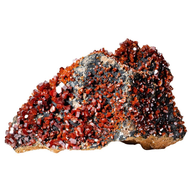 Vanadinite Crystal Cluster on Matrix from Morocco For Sale at 1stDibs