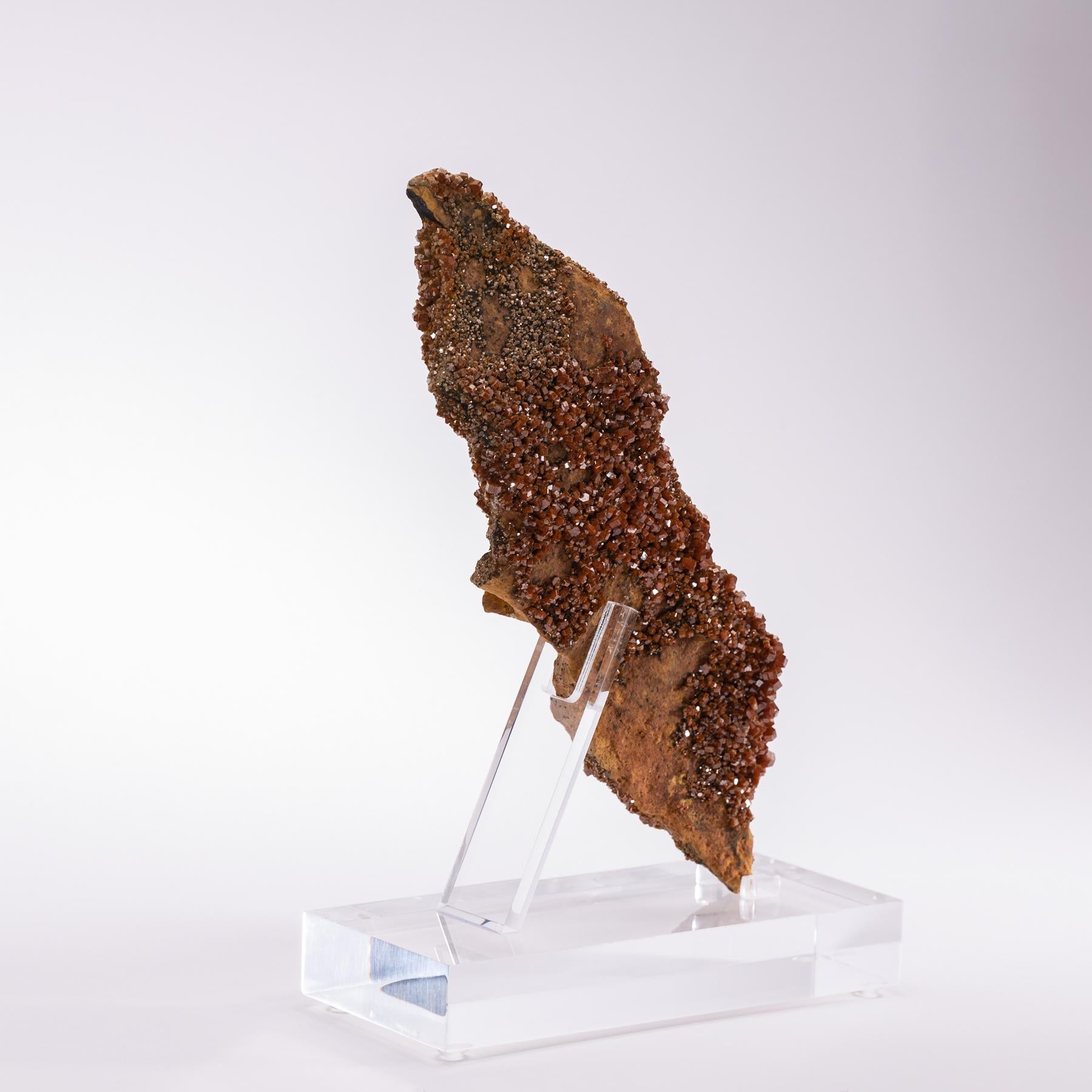 Vanadinite Crystals with Vibrant Colors and Lots of Blink on Custom ...