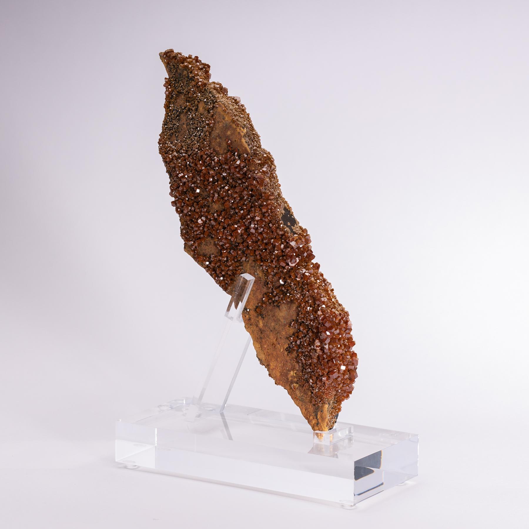 Vanadinite Crystals with Vibrant Colors and Lots of Blink on Custom ...