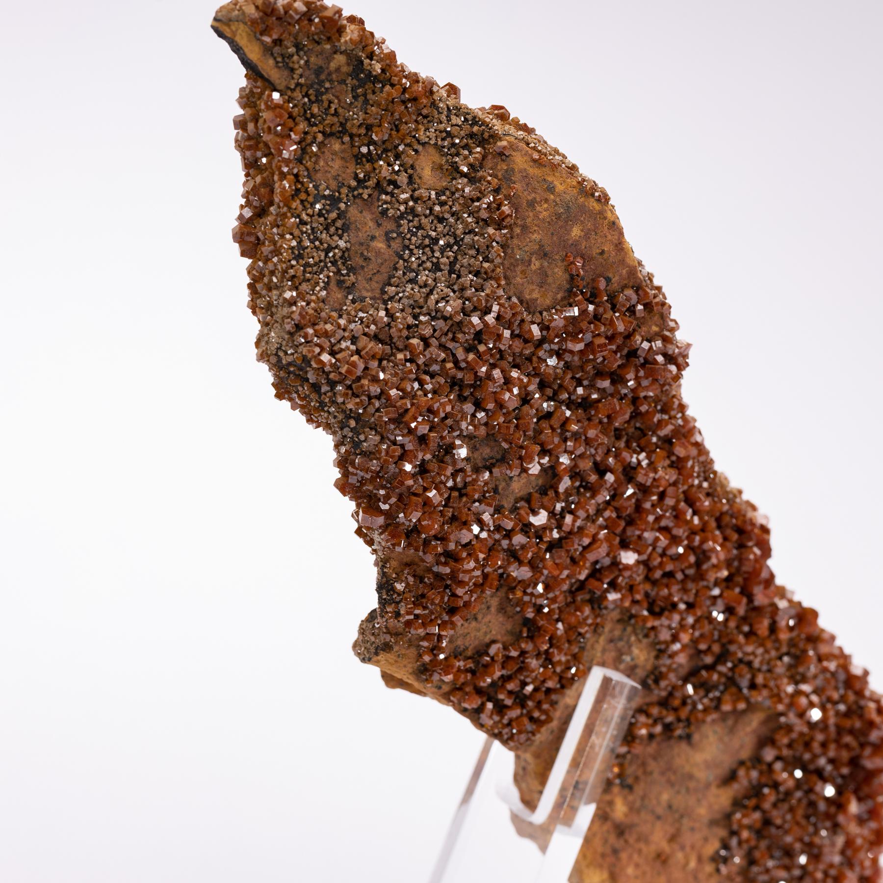 Vanadinite Crystals with Vibrant Colors and Lots of Blink on Custom ...