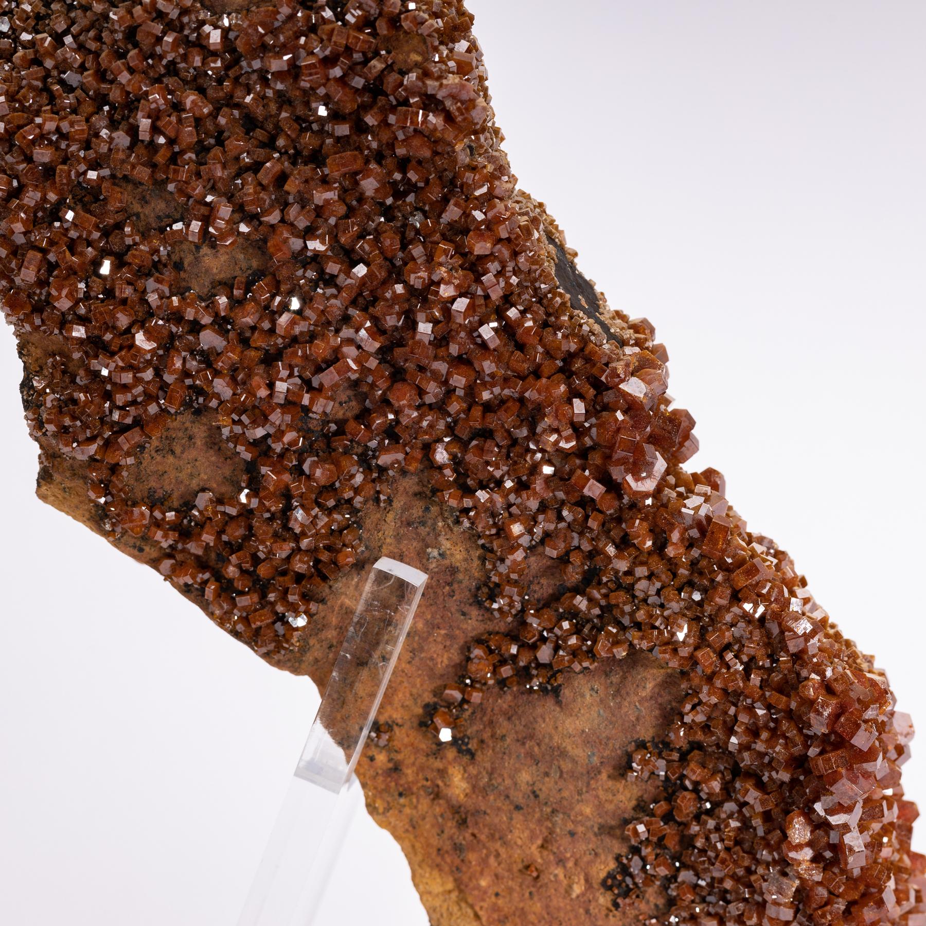 Vanadinite Crystals with Vibrant Colors and Lots of Blink on Custom ...