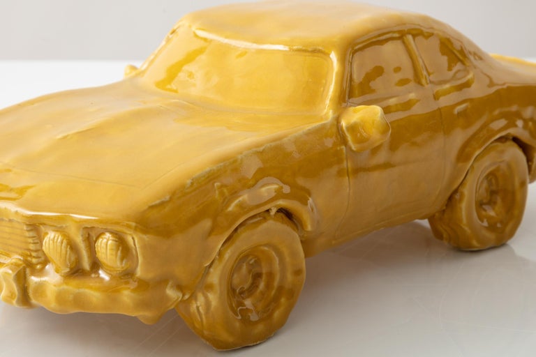 "Vanadium Opal" Glazed Ceramic Car Sculpture For Sale at 1stDibs