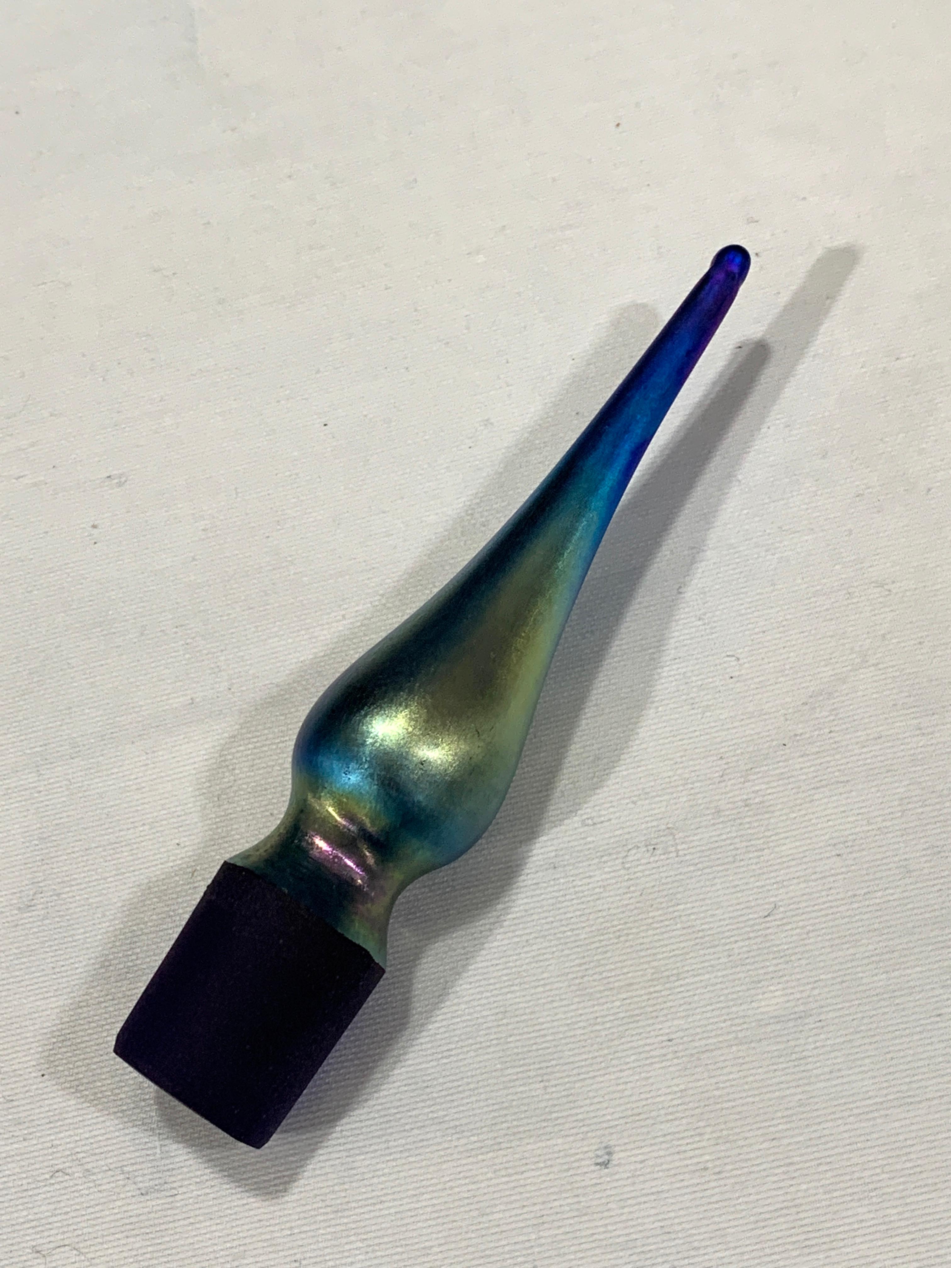 Vandermark Art Glass Decanter, in the Style of Louis Comfort Tiffany ...