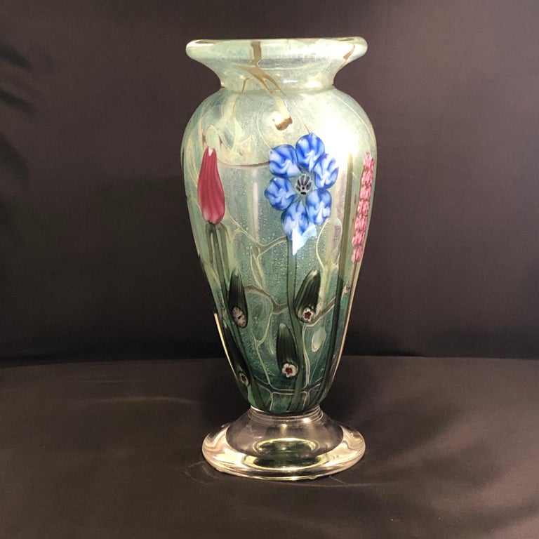 Vandermark Art Glass Vase Signed by Vandermark, Doug Merritt and ...