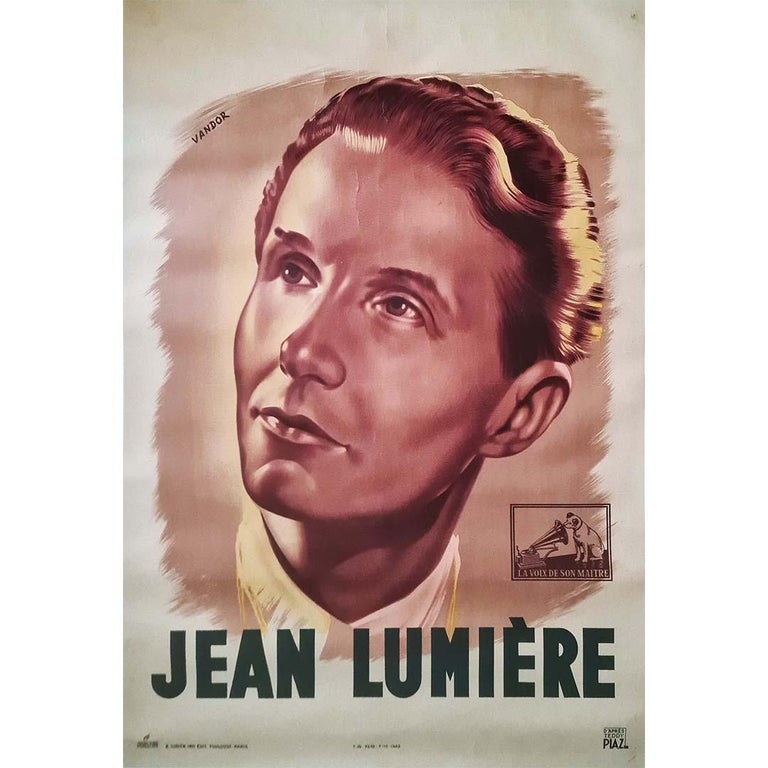 Vandor - 1942 Original poster of Vandor for the singer Jean Lumière For ...