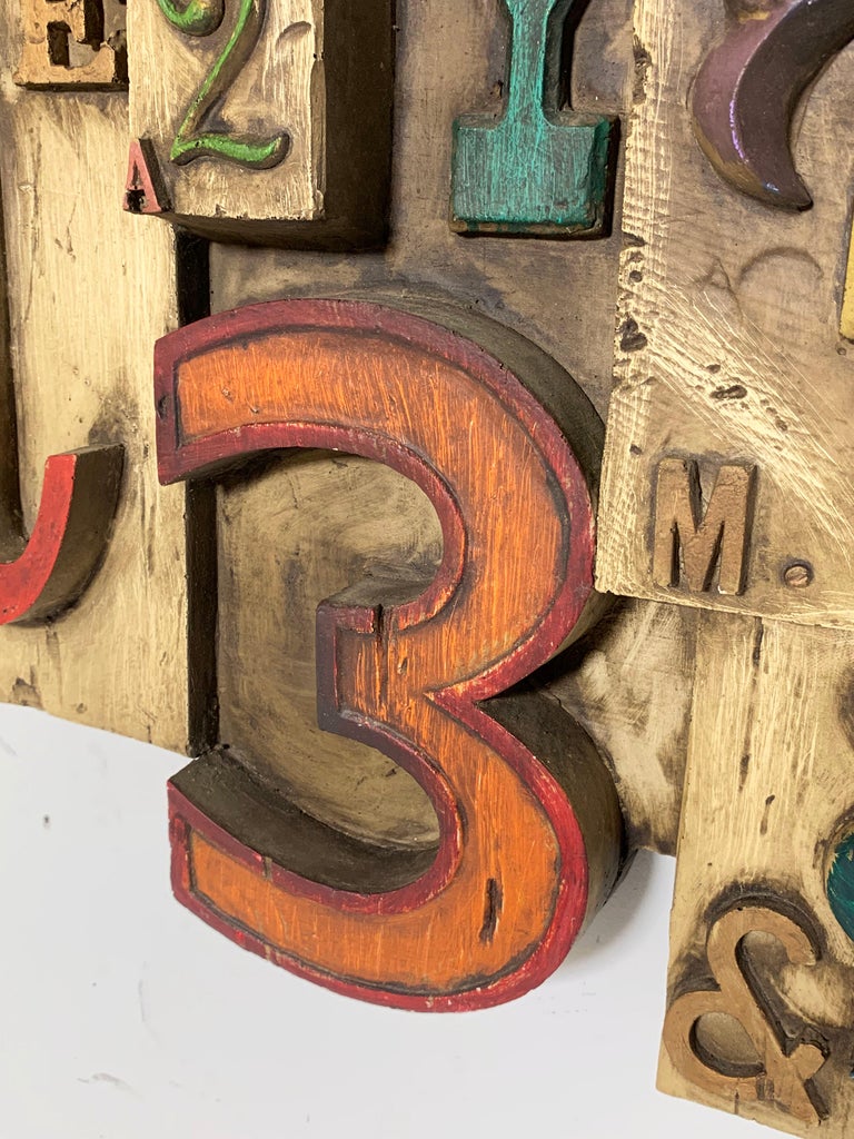 Vanguard Studios "Typographic" Wall Sculpture, Dated 1969 at 1stDibs ...