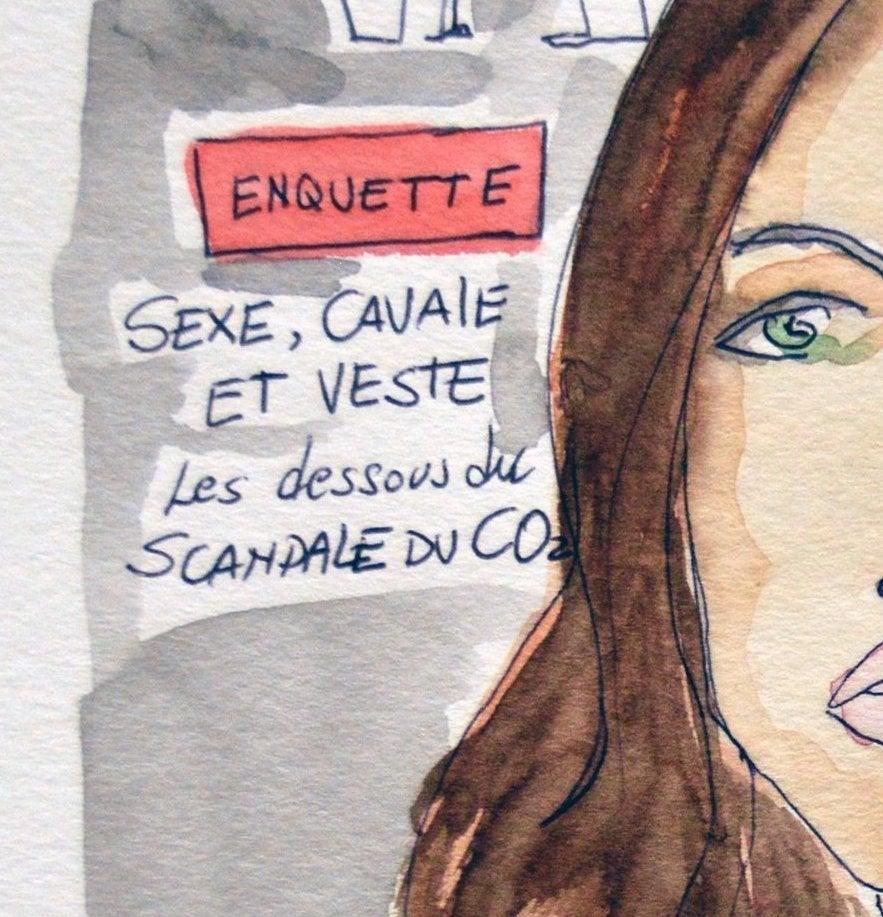 Vanity Fair Call Me Caitlyn and Charlotte Casiraghi Covers. Watercolor ...