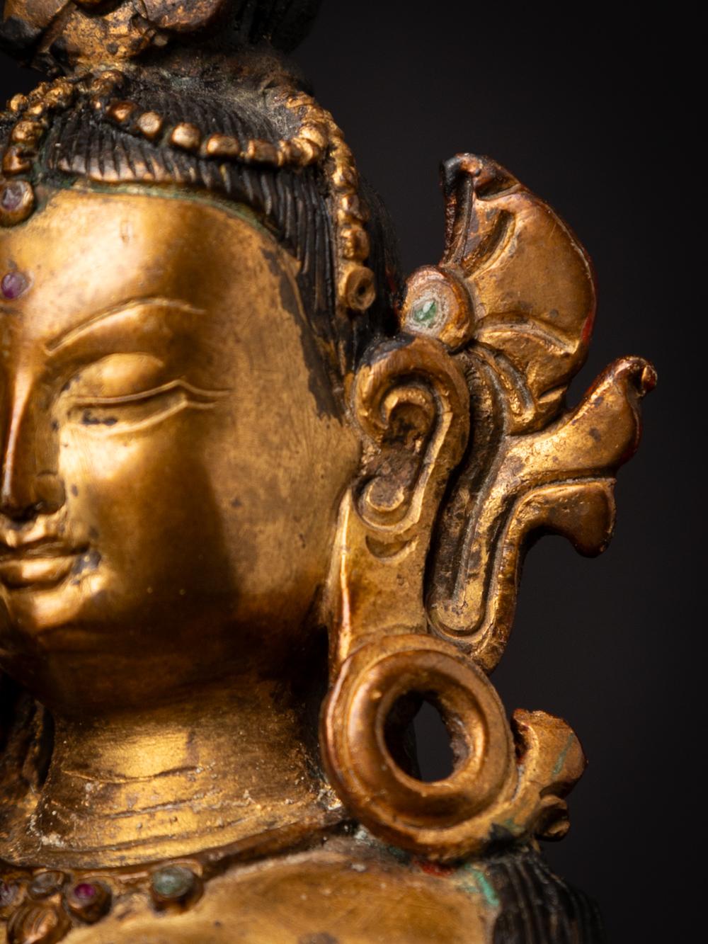 Varada mudra Old bronze Nepali Basundhara statue from Nepal at 1stDibs