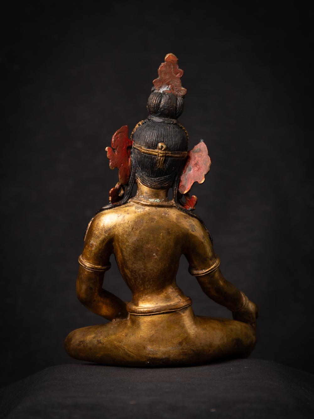 Varada mudra Old bronze Nepali Basundhara statue from Nepal at 1stDibs