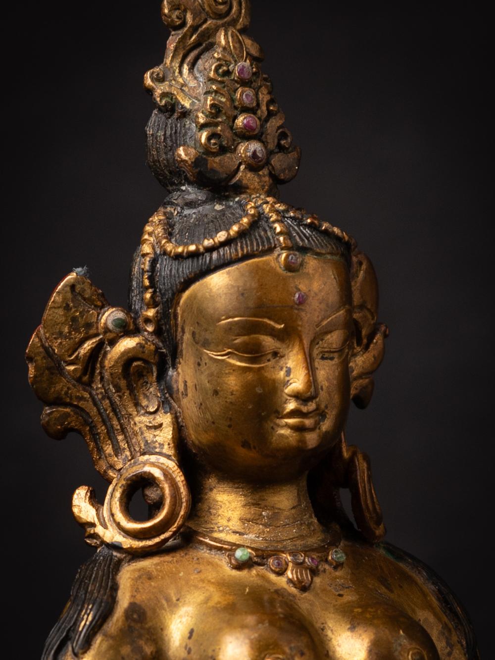 Varada mudra Old bronze Nepali Basundhara statue from Nepal at 1stDibs
