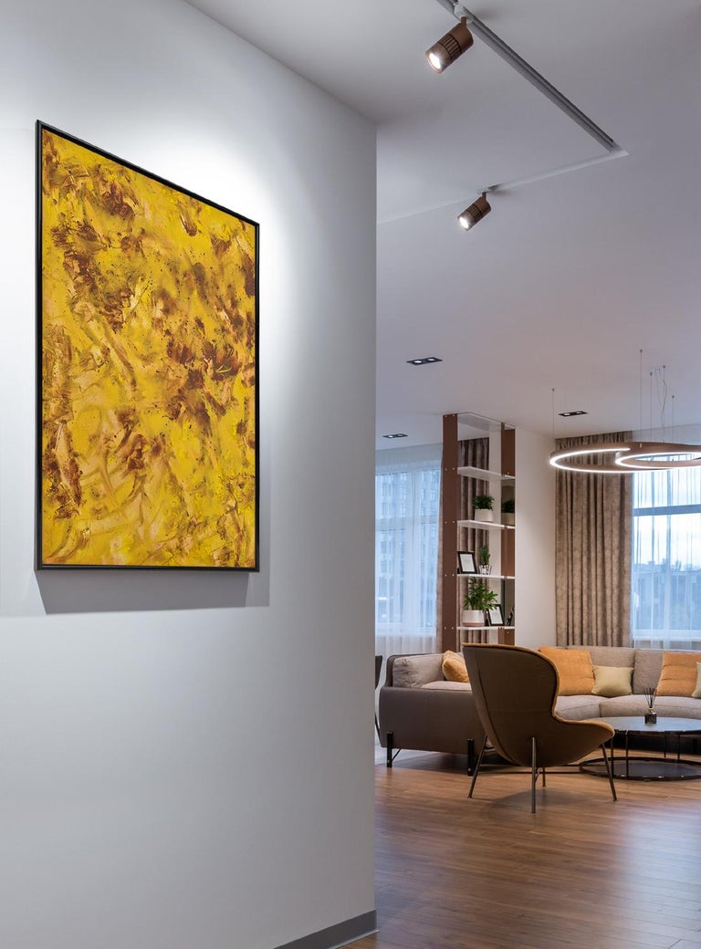 "Variation Abstract Painting by Pascal and Annie Leniau, French Artists ...
