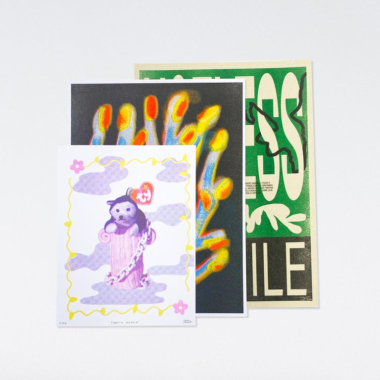 Unknown - 3 Print Set: RISO (Can Can Press, Melissa Santamaria, Sami ...