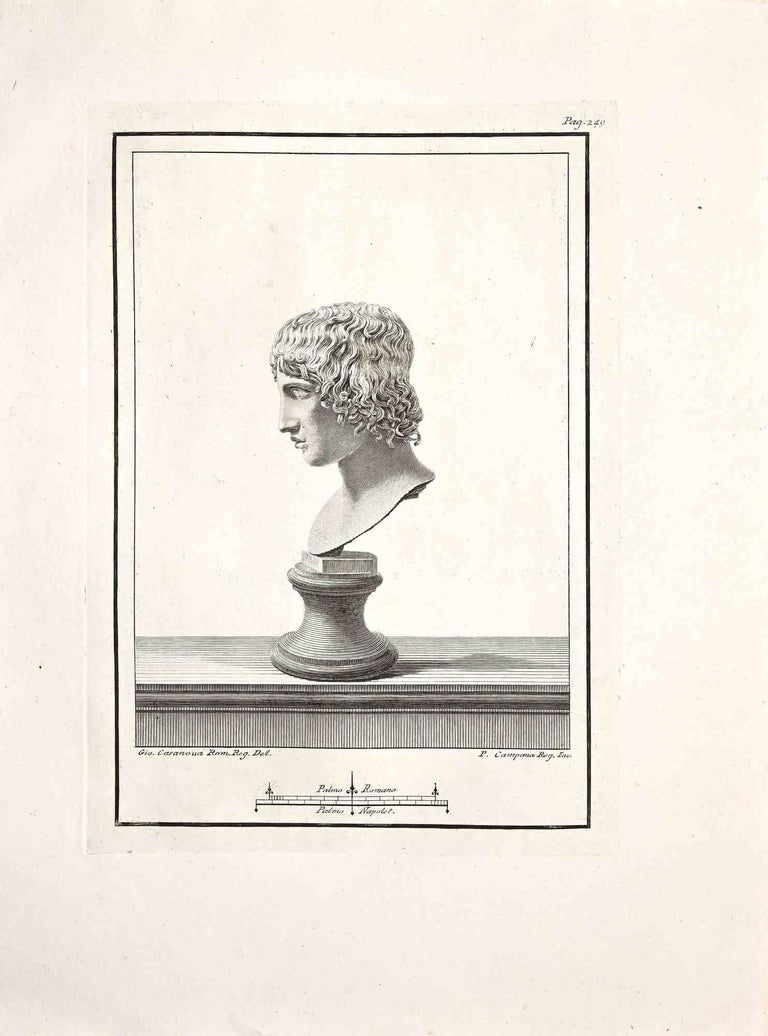Unknown - Ancient Roman Bust - Original Etching - 18th Century For Sale ...