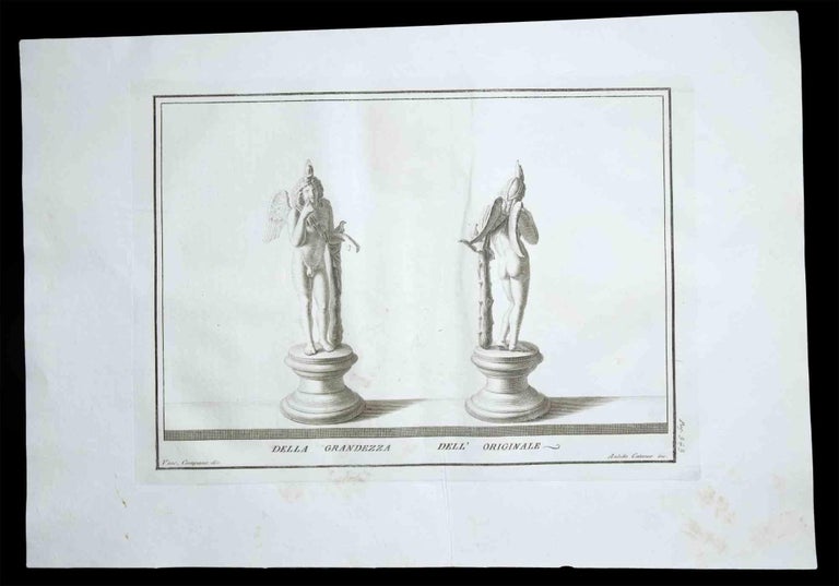 Unknown - Ancient Roman Statues - Original Etching - 18th century For ...