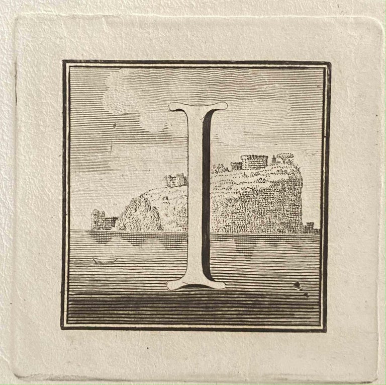 Unknown - Capital Letter from Ancient Rome - Original Etching by ...