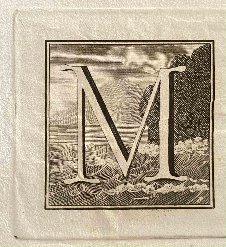 Unknown - Capital Letter from Ancient Rome - Original Etching by ...