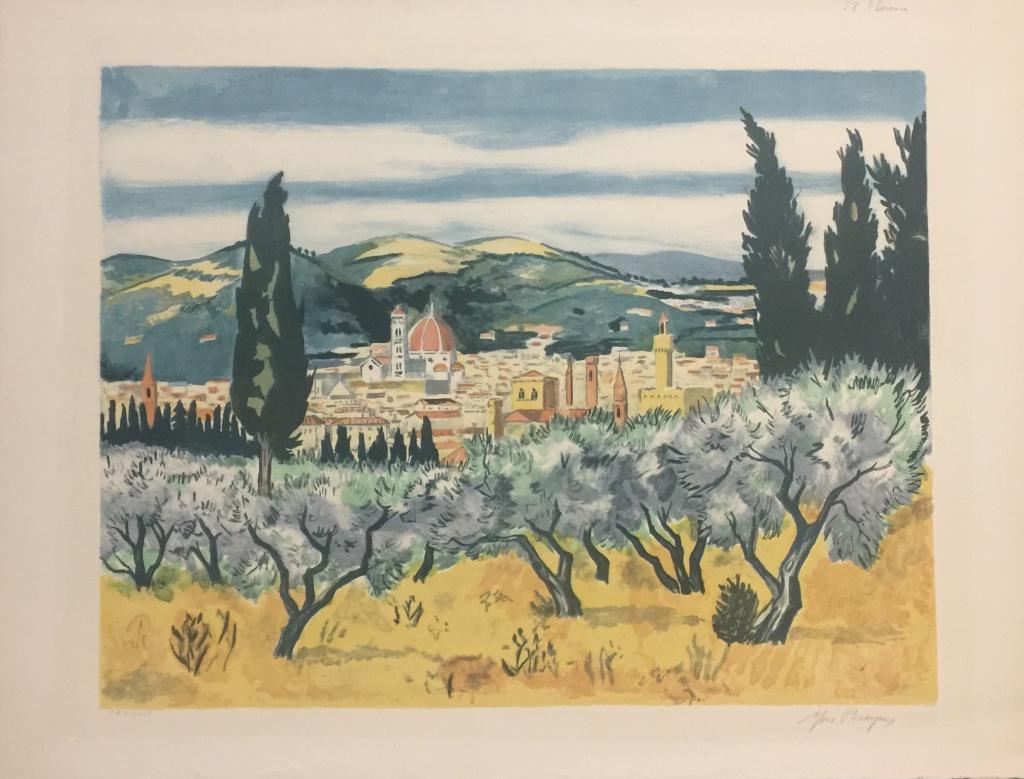 Giuseppe Giannini - Natural Oasis - Lithograph on Silver Paper by G ...