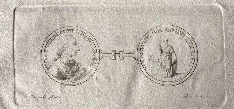 Unknown - Frame from Ancient Rome - Original Etching by Various Masters ...