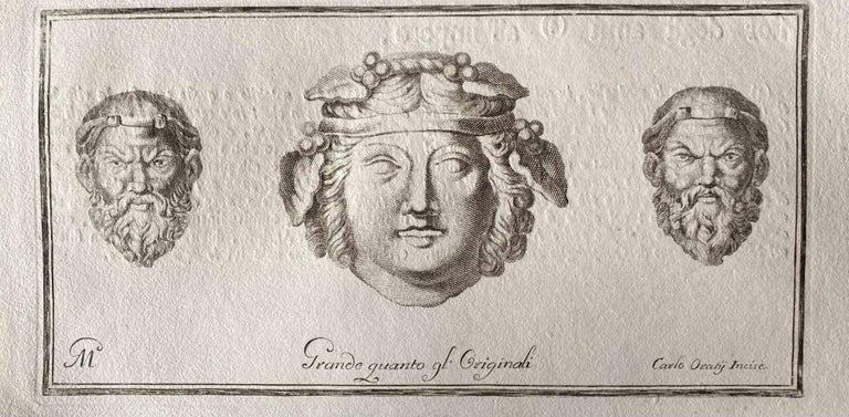 Unknown - Human Heads from Ancient Rome - Original Etching by Various ...