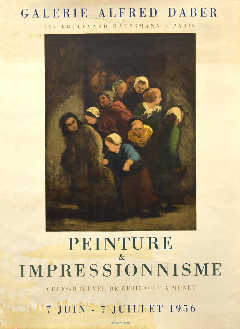 Unknown - Peinture and Impressionisme Poster Exhibition - 1956 For Sale ...