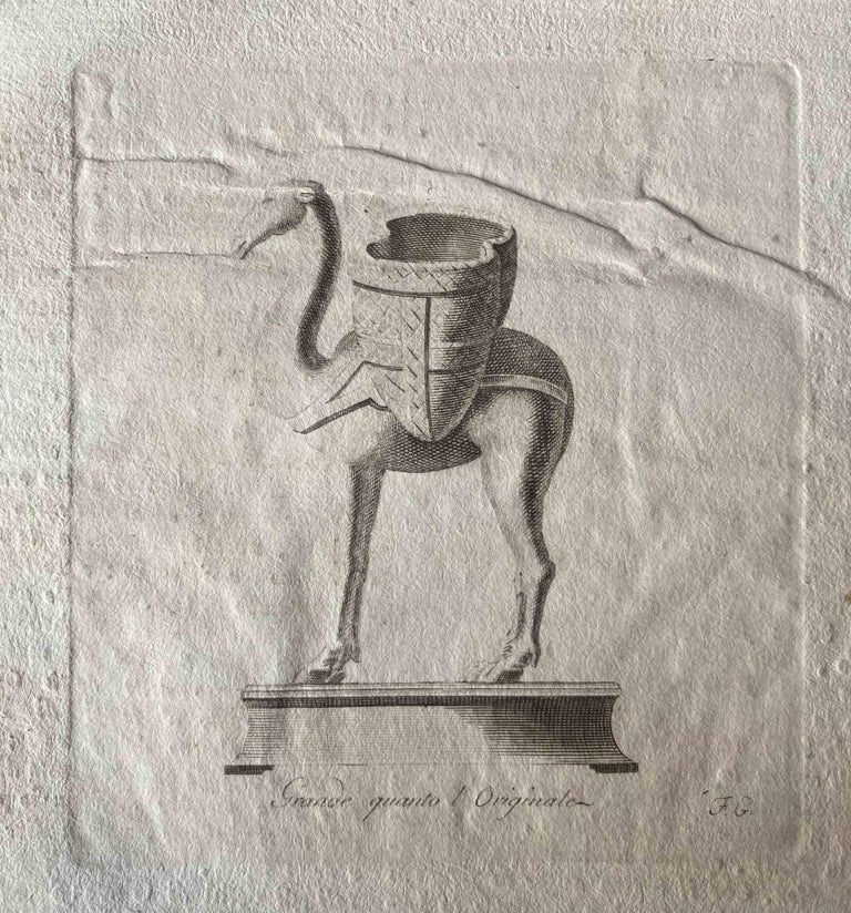 Various Old Masters - Animal Figures - Original Etching by Various Old ...