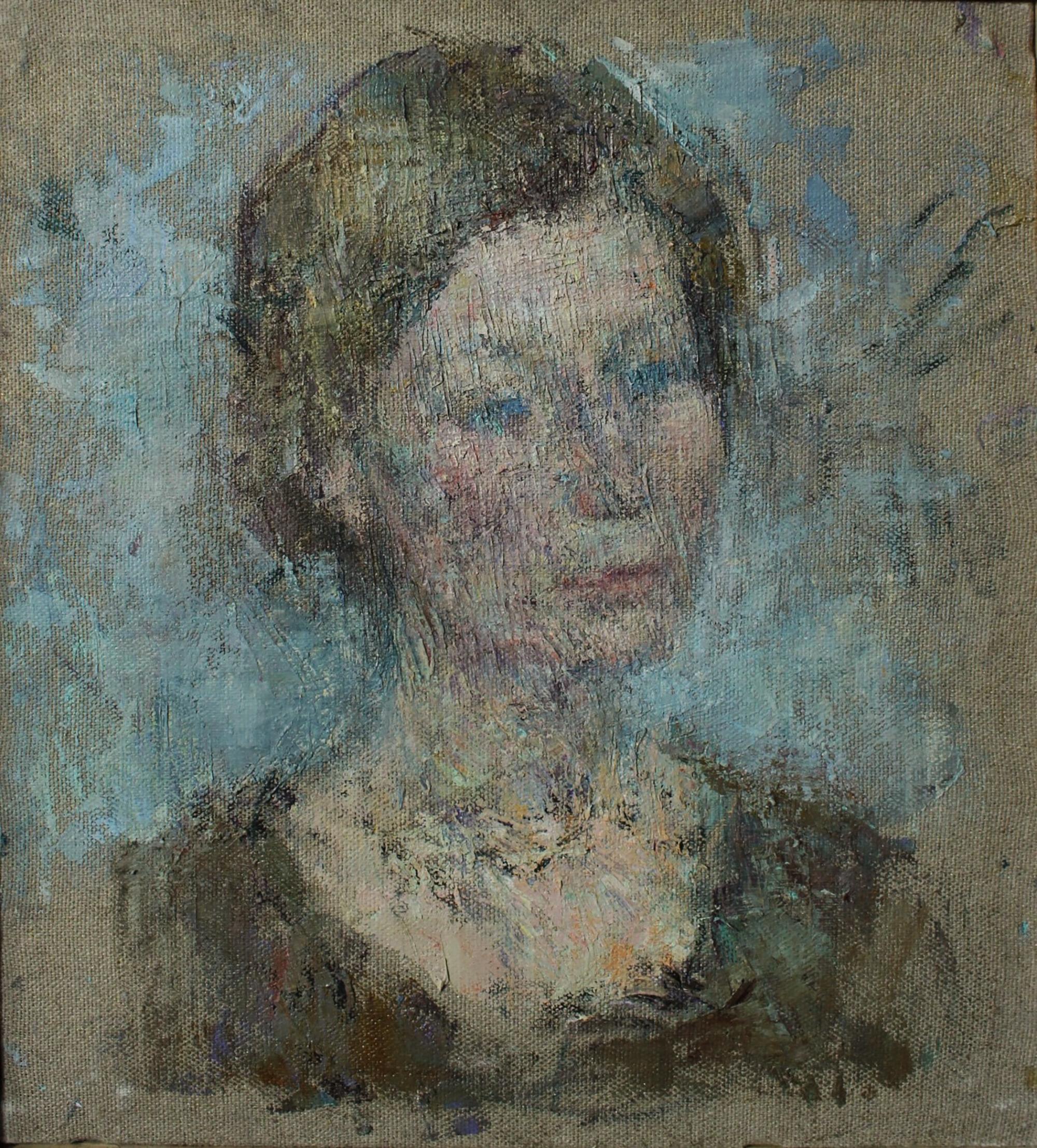 André Gisson - A Girl With Her Dog at 1stDibs