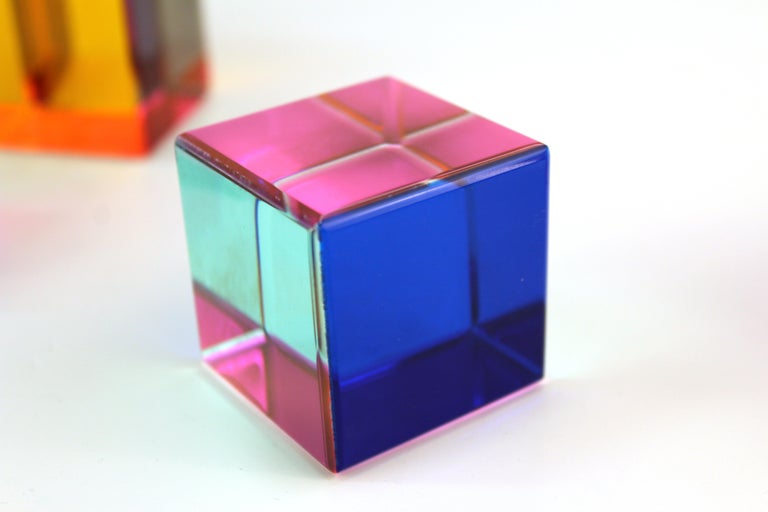 Vasa Mihich Cubes in Multi-Color Acrylic at 1stDibs | vasa cubes ...