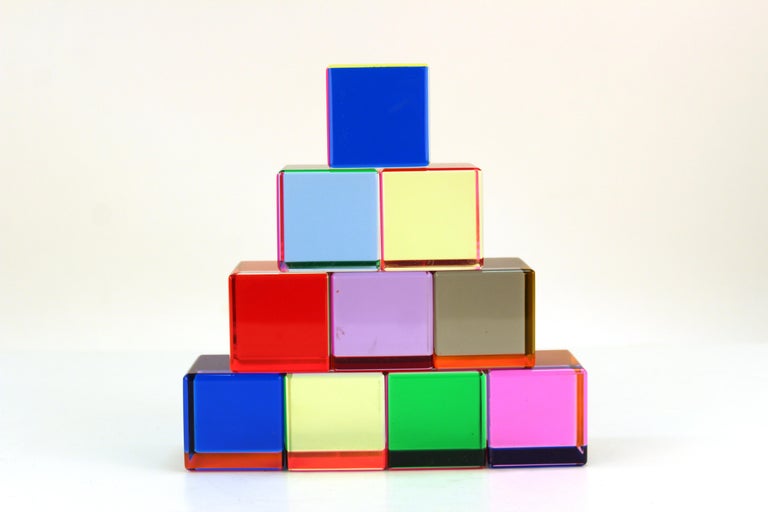 Vasa Mihich Cubes in Multi-Color Acrylic at 1stDibs | vasa cubes ...