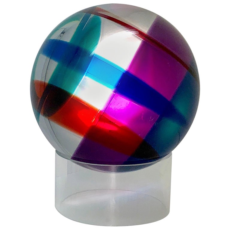 Vasa Mihich Lucite Sphere at 1stDibs