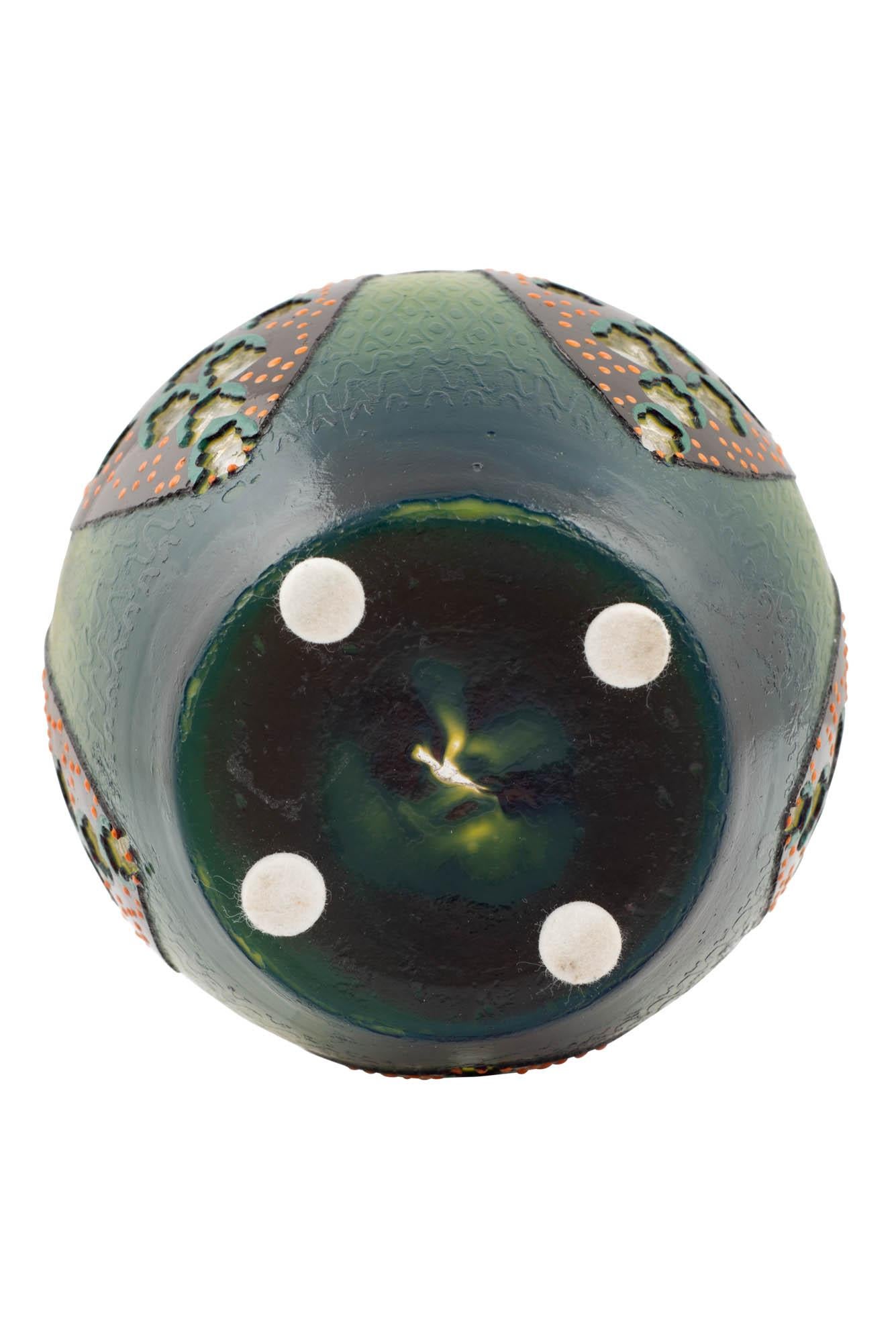 Vase Attributed to Adolf Beckert Loetz Etched Enamel Painted, circa ...