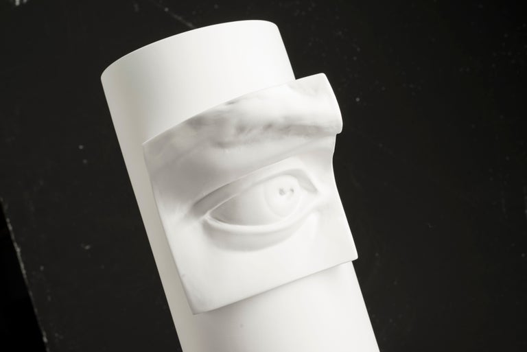 Vase 'David by Michelangelo' Eye Small, Matt White Ceramic, Italy For ...