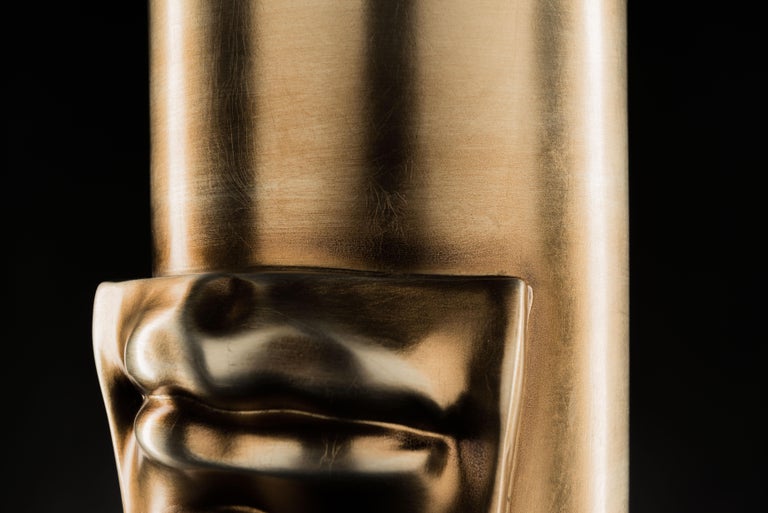 Vase 'David by Michelangelo' Mouth, Brass Metal Finish, in Ceramic ...
