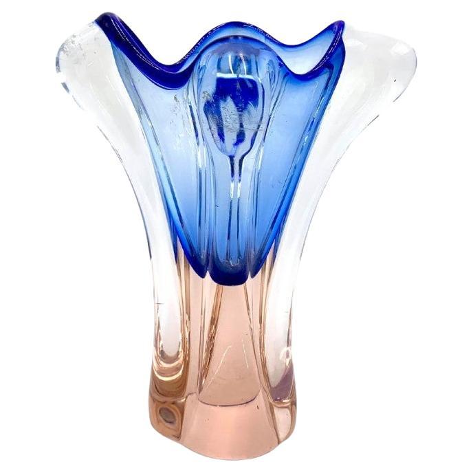 Set of 2 Art Glass Bowls by Josef Hospodka for Chribska Glassworks ...