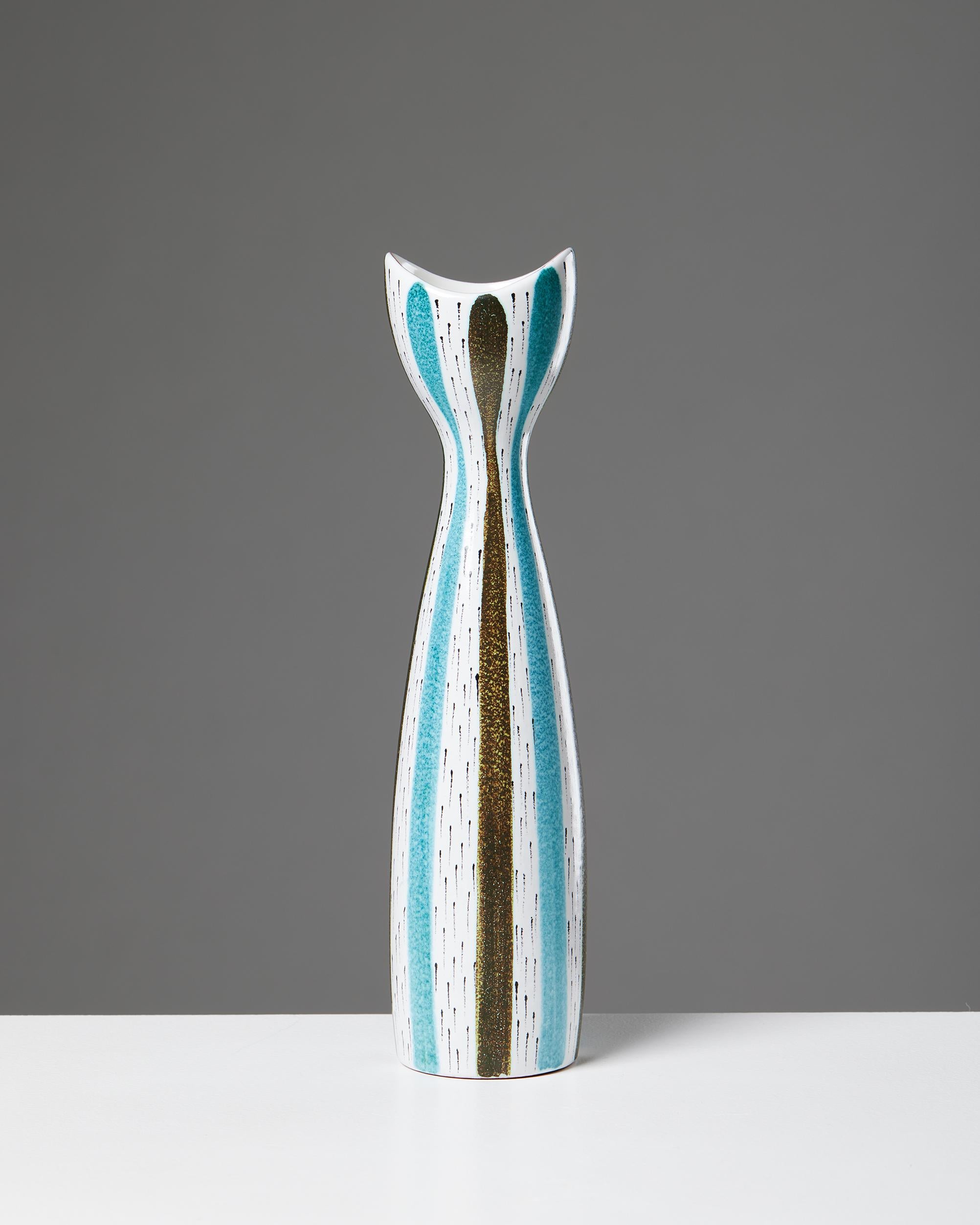 Vase designed by Stig Lindberg or Gustavsberg, Sweden, 1950s For Sale ...