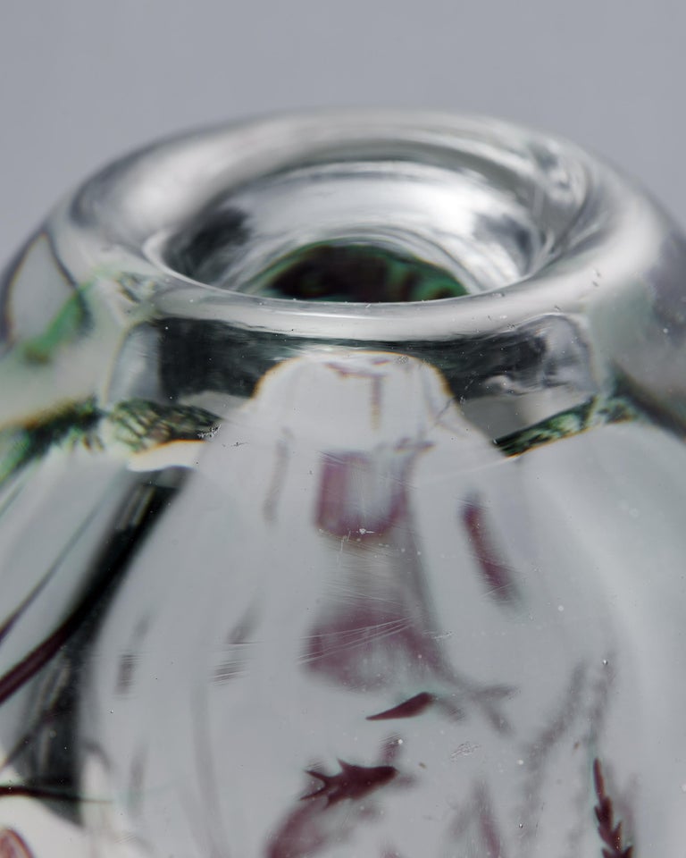 Vase ‘Fish Graal’ Designed by Edward Hald for Orrefors, Sweden, 1949 ...