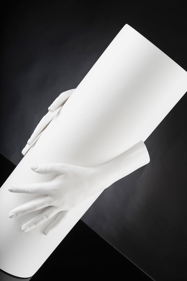 Vase Hands, Matt White Ceramic, Italy For Sale at 1stDibs | matt white ...