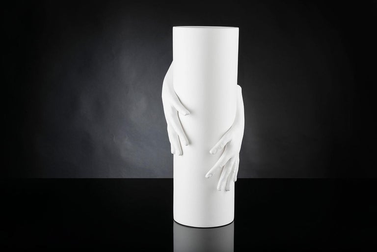 Vase Hands, Matt White Ceramic, Italy For Sale at 1stDibs | matt white ...