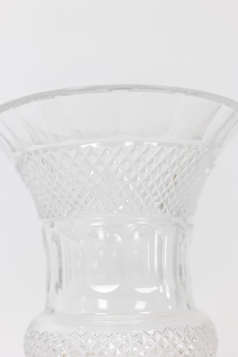 Vase in Crystal in Medici Shaped, Twentieth Century For Sale at 1stDibs