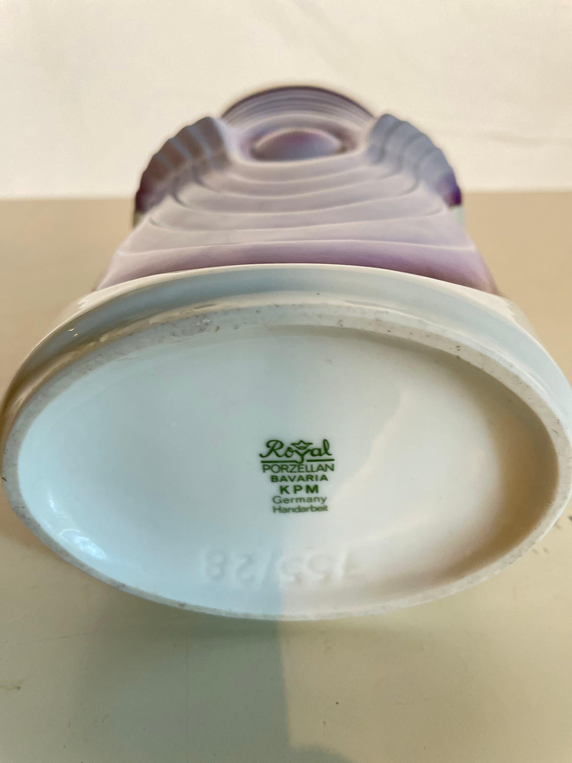 Vase in Porcelain by KPM, Germany 60s, Op Art, Mid-Century Vintage 70s ...