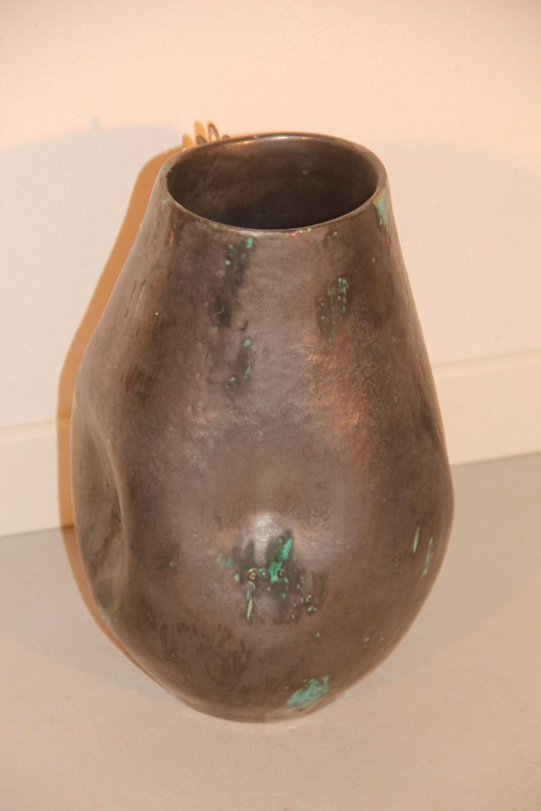 Vase Luster Glazes, with Gold Sequin Decorations Liquid Italian Design ...