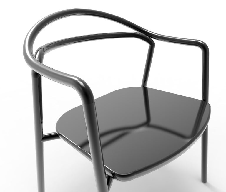 Curve Chair Black For Sale at 1stDibs